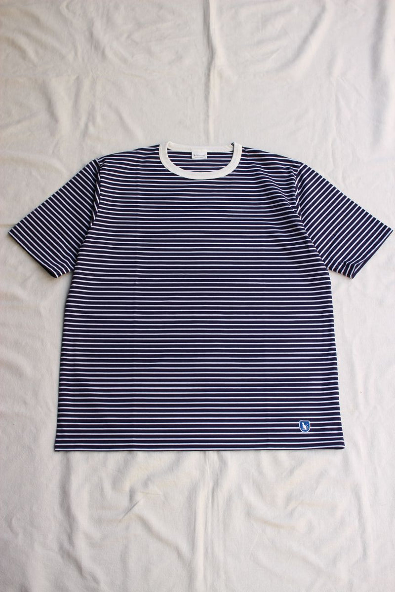 WORKERS / Border T, Short Sleeve (Trim White x Narrow Navy) – McFly ...
